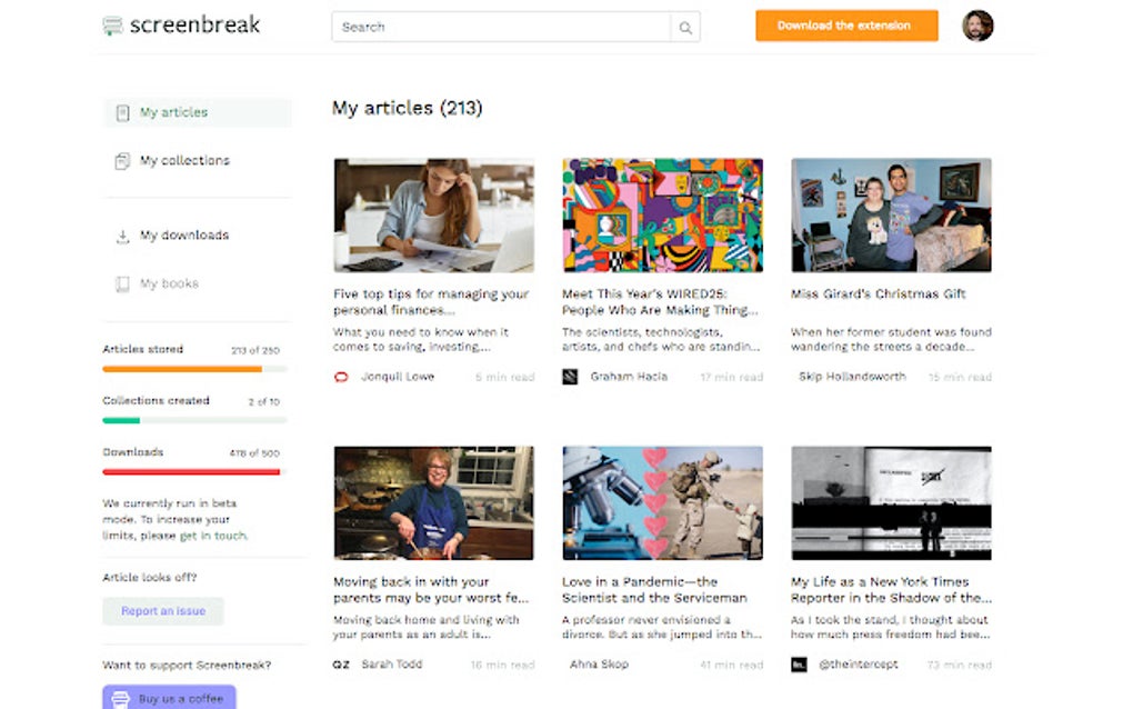 screenbreak Google Chrome 용 - 확장 프로그램 다운로드