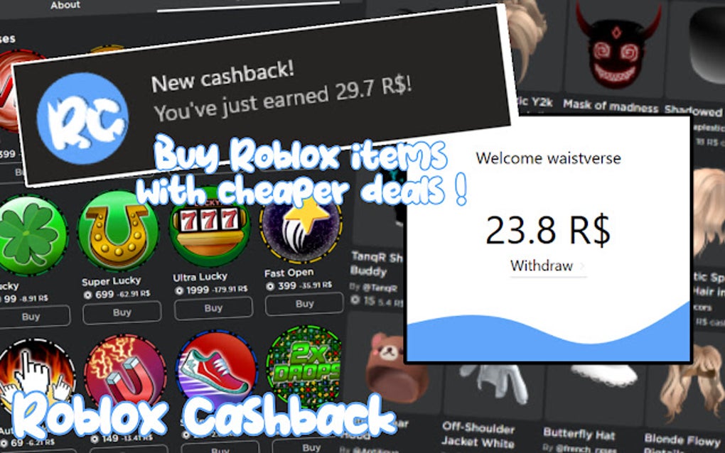Roblox Cashback for Google Chrome - Extension Download
