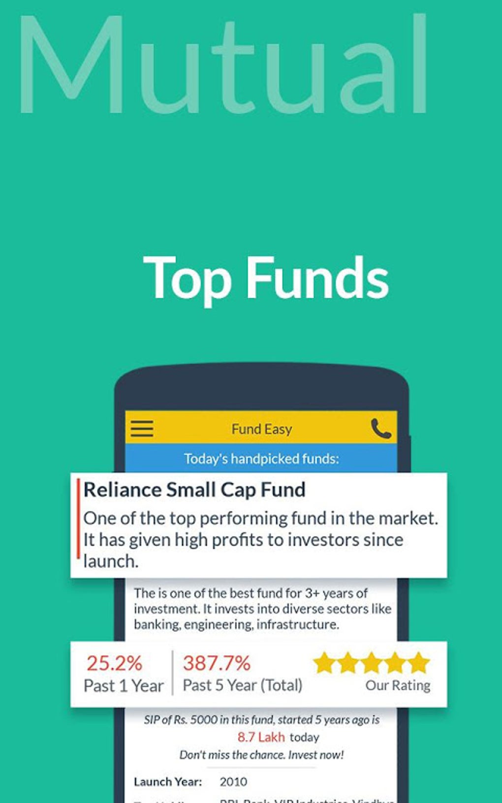 Mutual Fund, SIP- Fund Easy [Indians & NRIs] APK for Android - Download