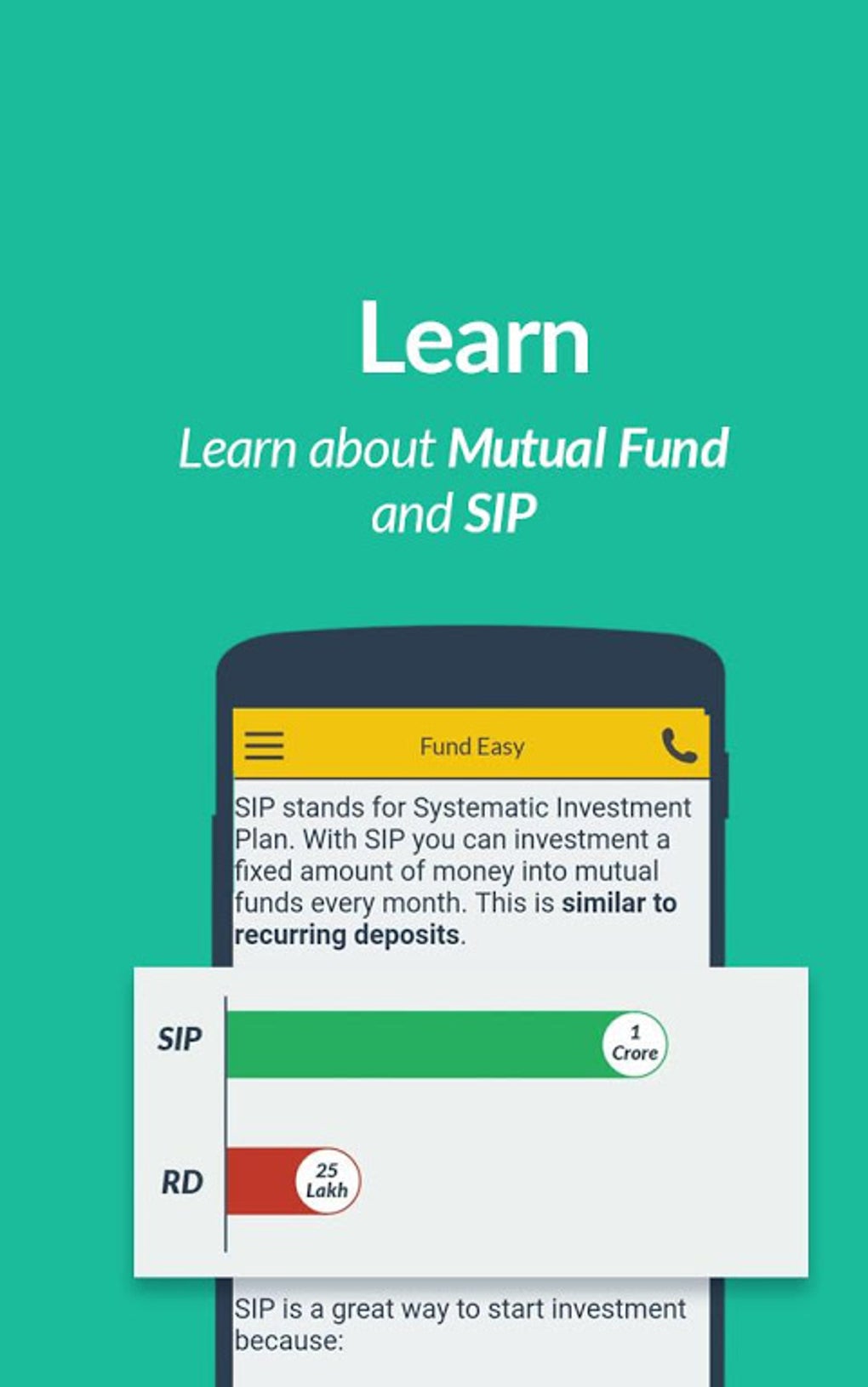 Mutual Fund, SIP- Fund Easy [Indians & NRIs] APK for Android - Download