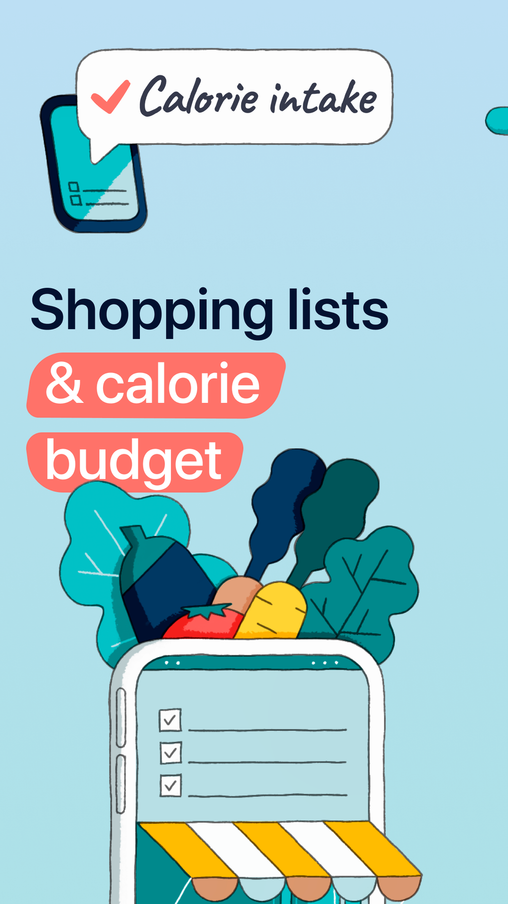 Recipes Grocery shopping list para iPhone - Descargar