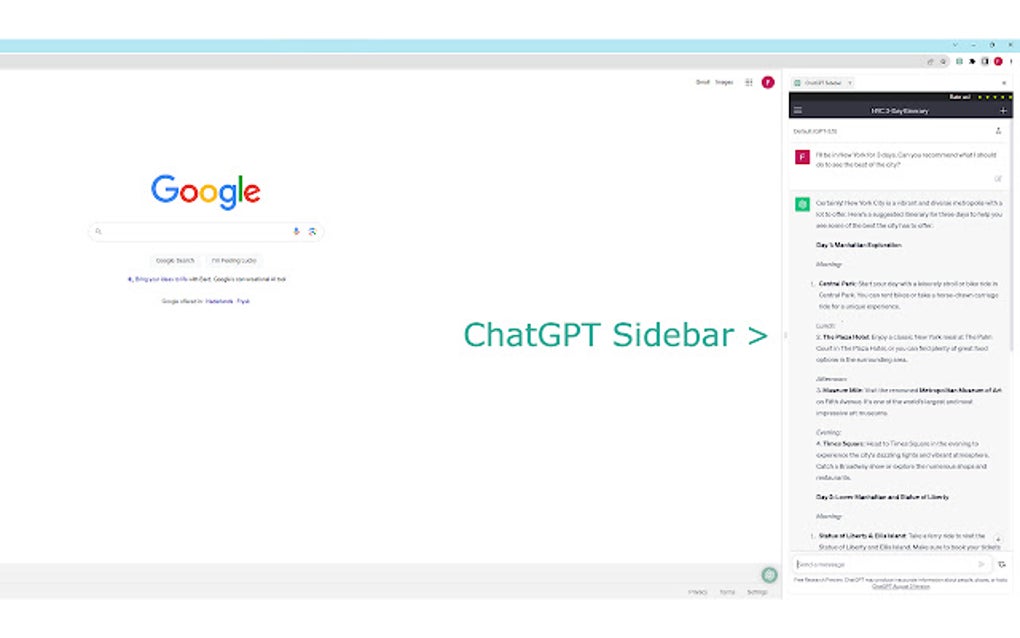ChatGPT Sidebar for Google Chrome - Extension Download