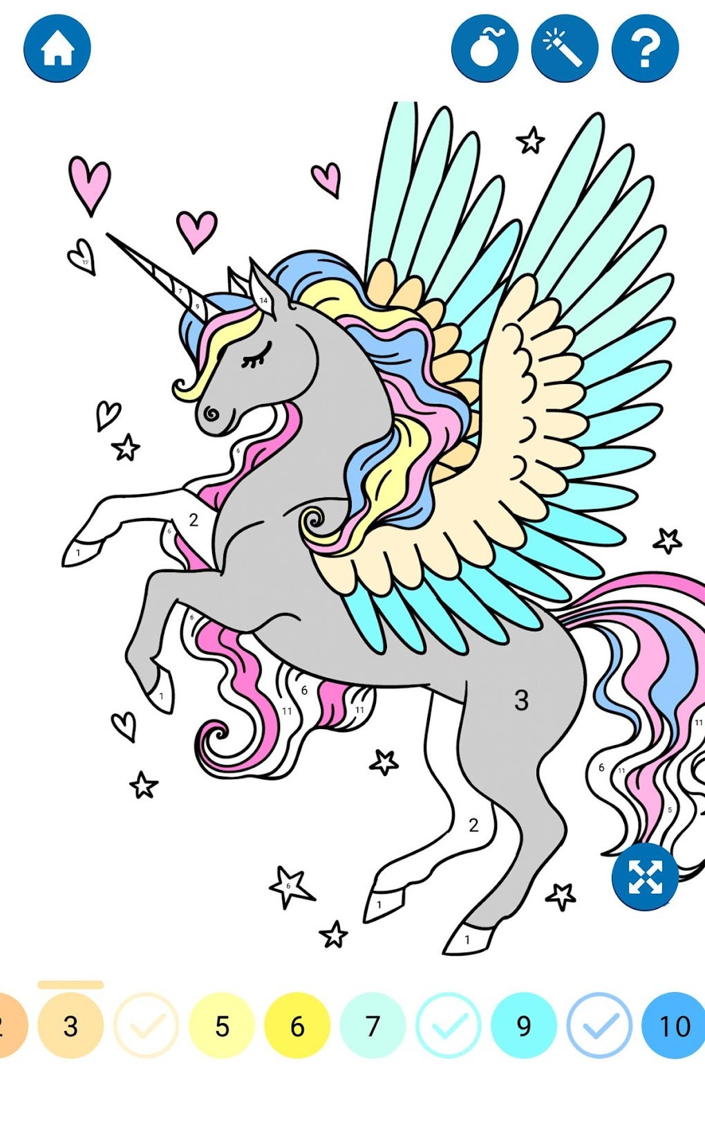 Unicorn Color by Number Book APK for Android - Download