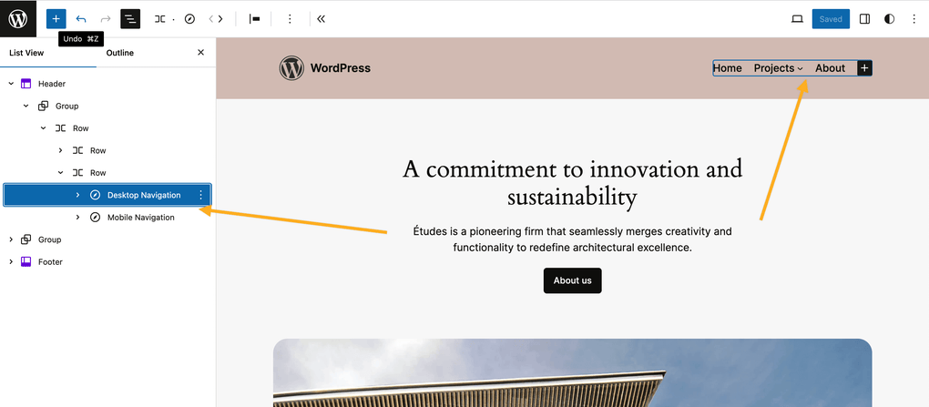 Responsive Navigation Block para WordPress - Descargar
