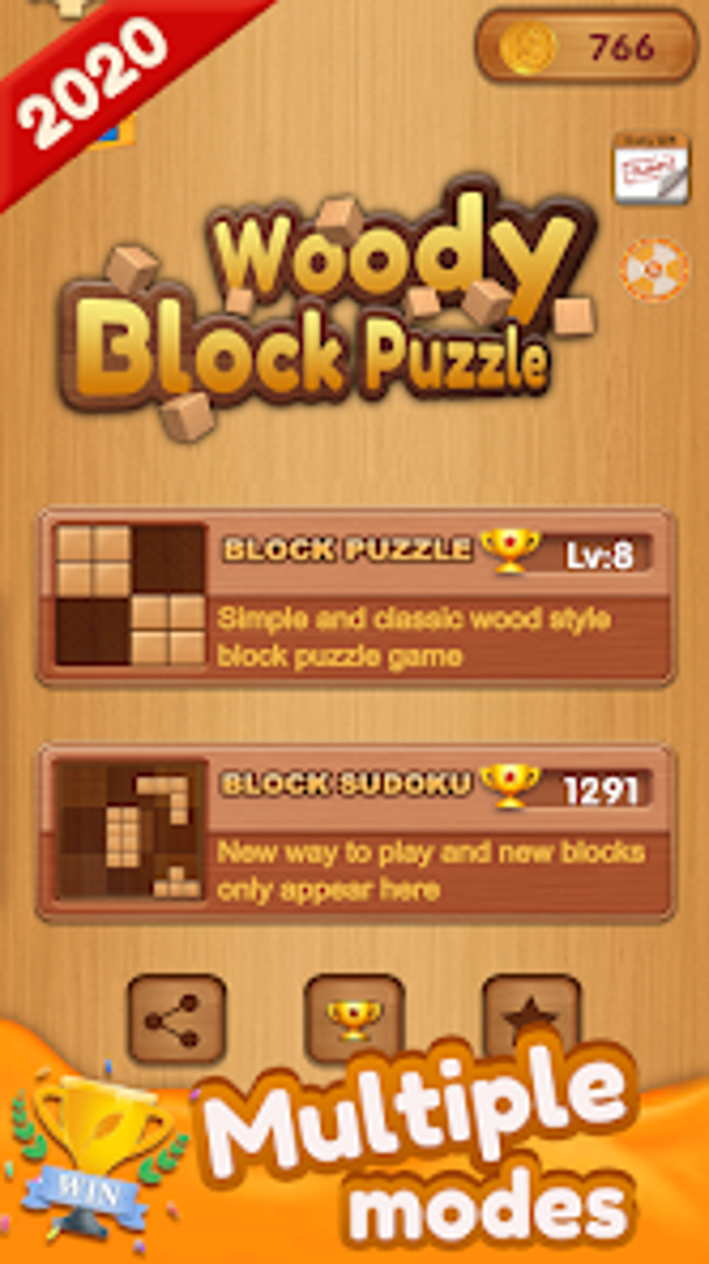 Woody Block Puzzle для Android — Скачать