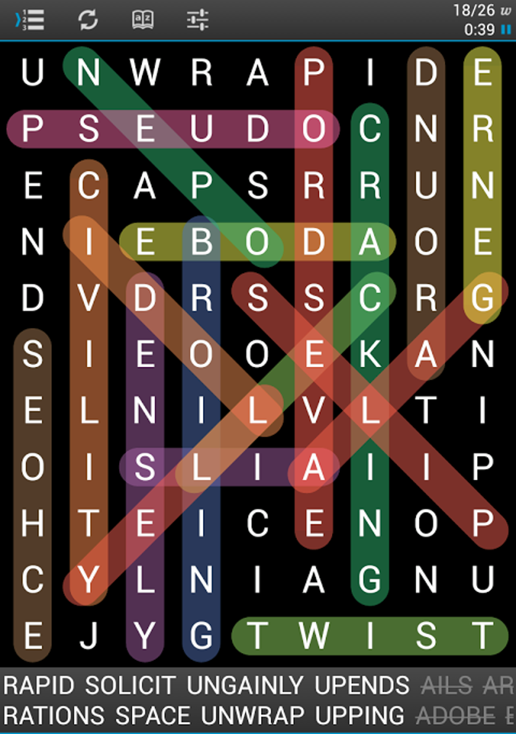Android için Word Search Perfected APK - İndir
