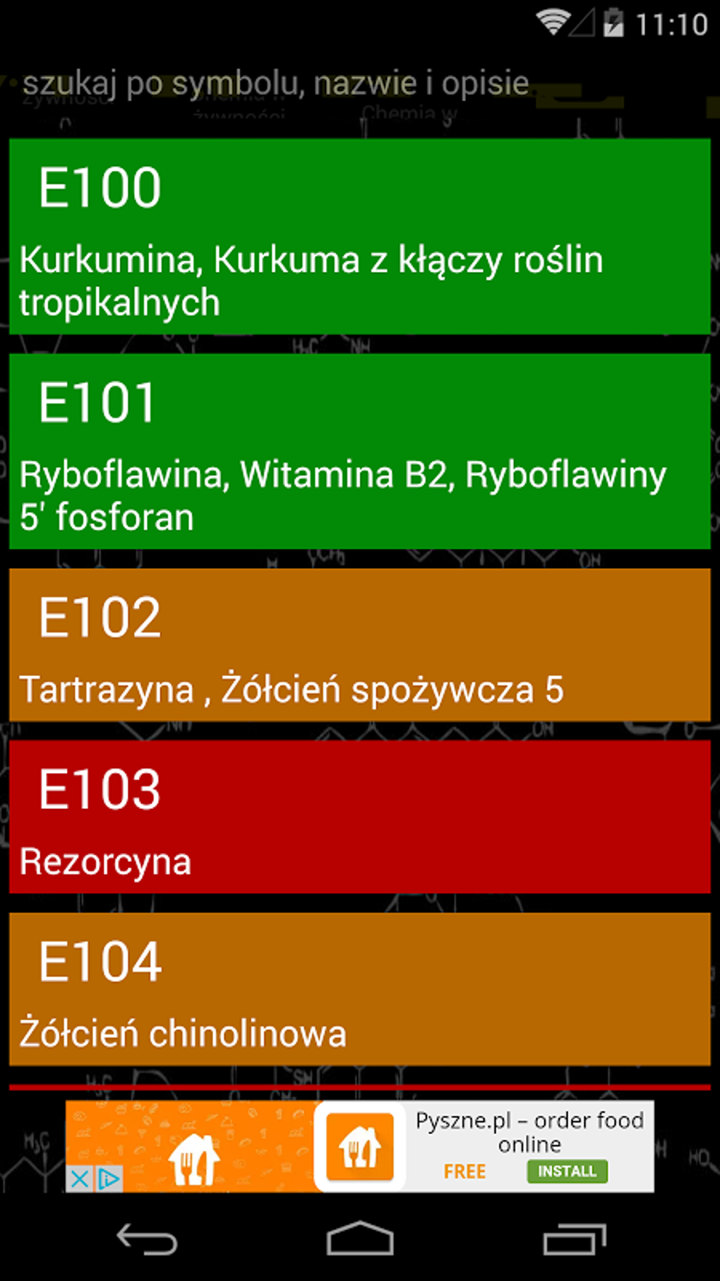 Chemia w żywności APK for Android - Download