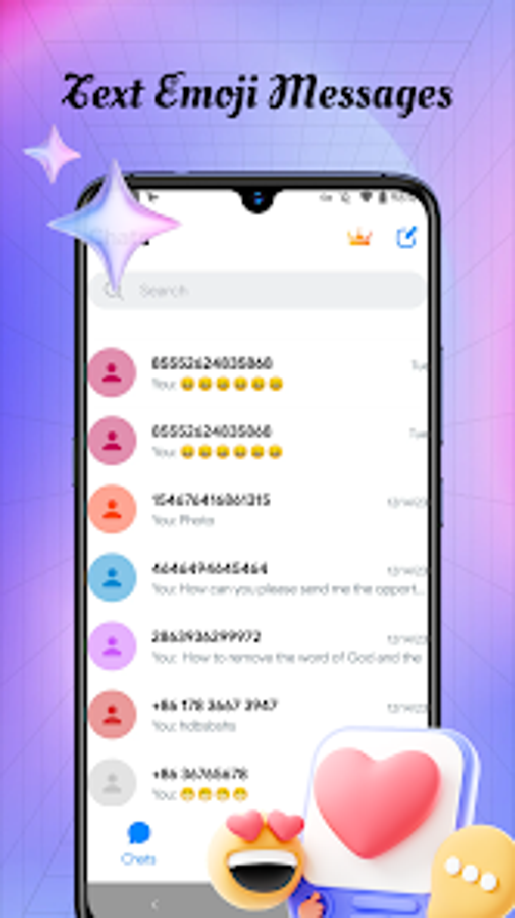Text Emoji Messages สำหรับ Android - ดาวน์โหลด