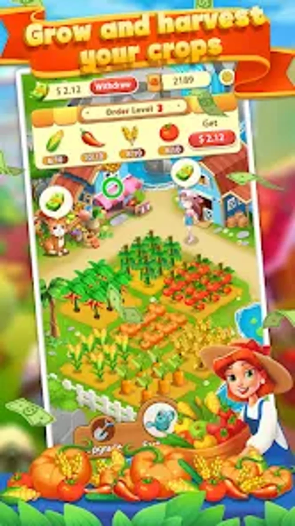 Lucky Farm City : Win Cash para Android - Descargar