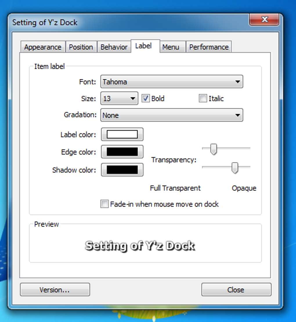 Y'z Dock - Descargar