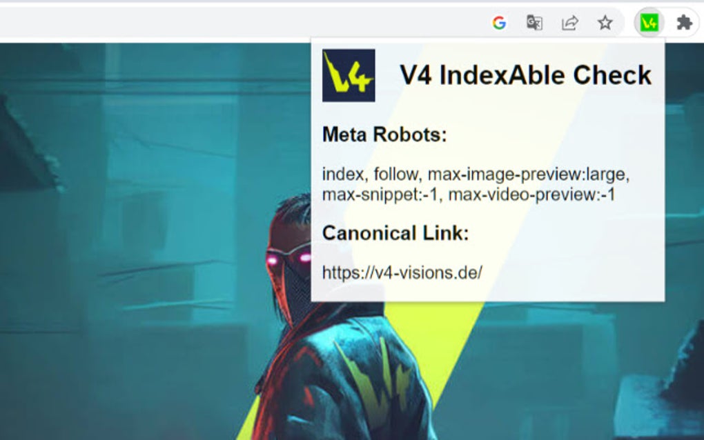 V4 IndexAble Checker Google Chrome 용 - 확장 프로그램 다운로드