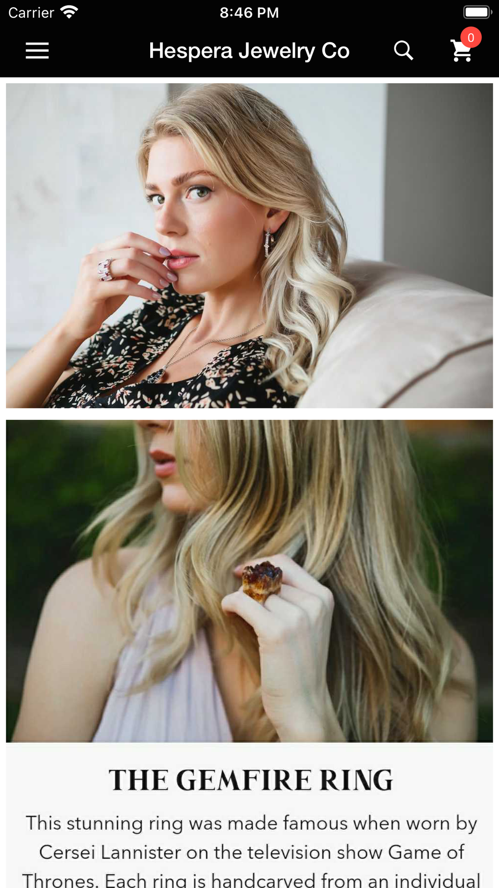 Hespera Jewelry Co. for iPhone - Download