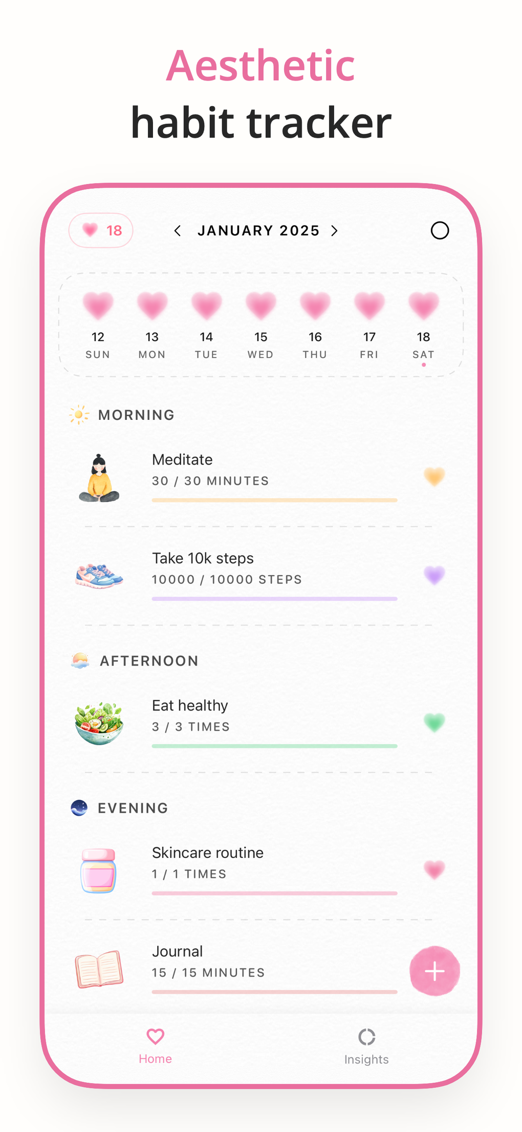 Habit Hearts - Habit Tracker para iPhone - Descargar