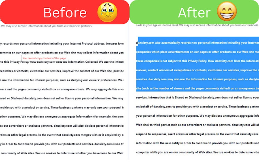 Allow Copy para Google Chrome - Extensión Descargar