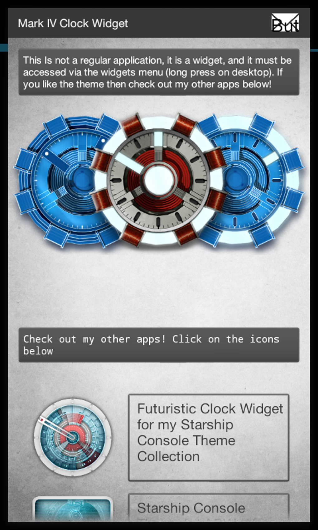 Arc Reactor Clock Widget APK for Android - Download