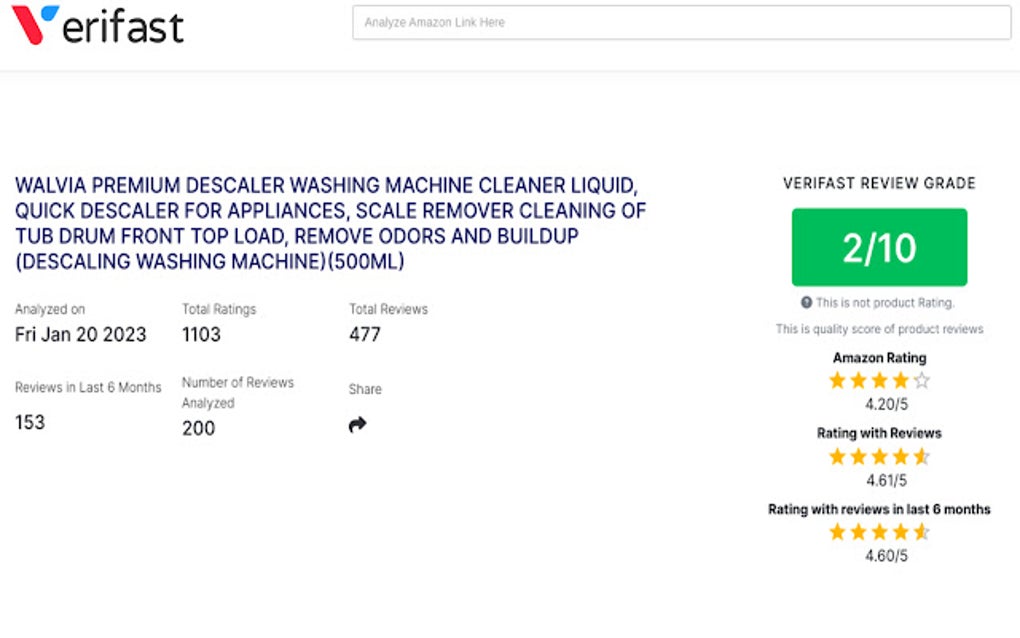 Verifast Review Analyzer for Google Chrome - Extension Download
