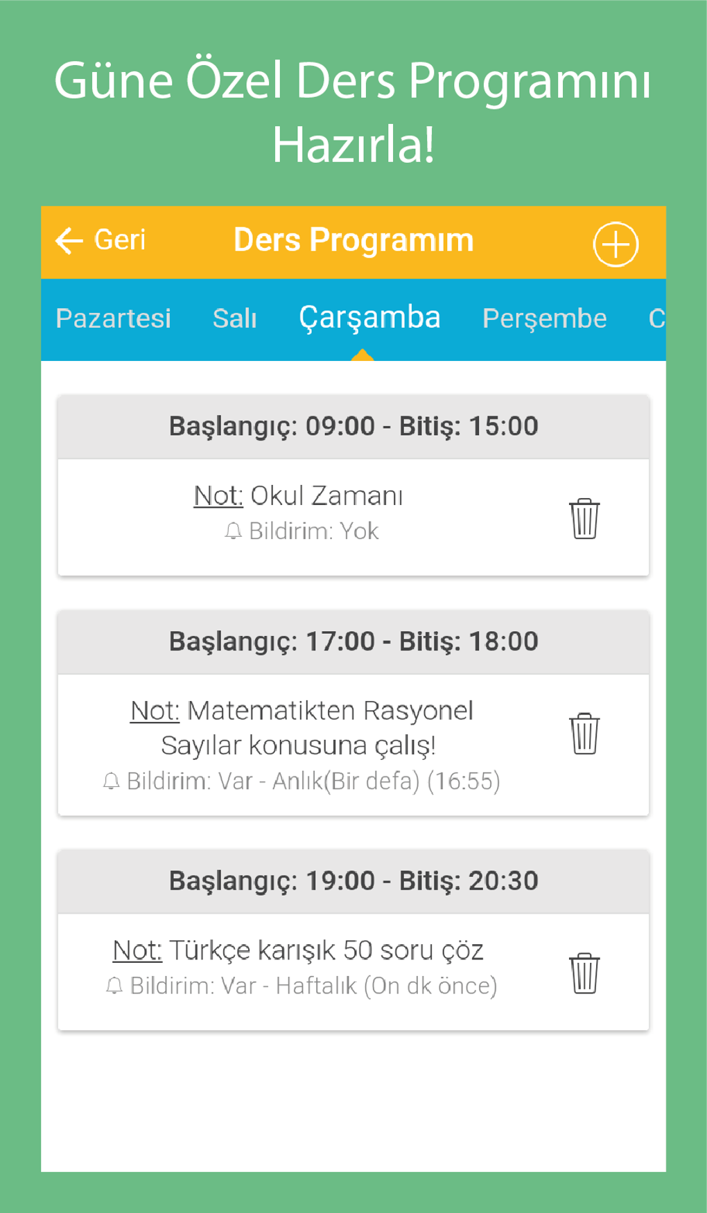 Ders Çalışma Programım APK for Android - Download