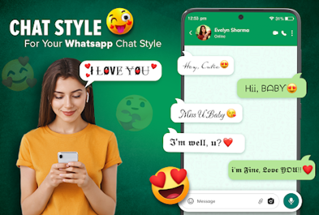 Android 용 Chat Style Fonts For Whatsapp - 다운로드