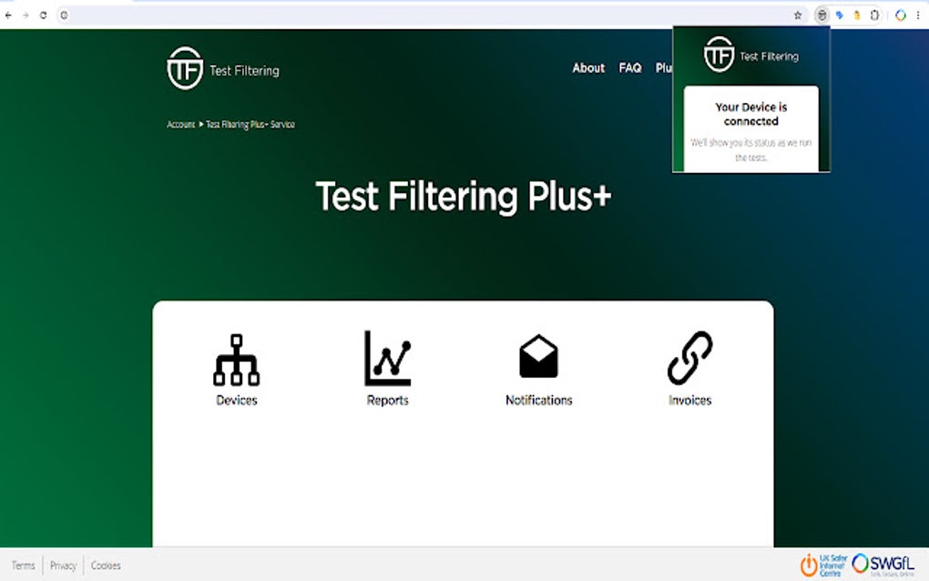 TestFiltering+ para Google Chrome - Extensión Descargar
