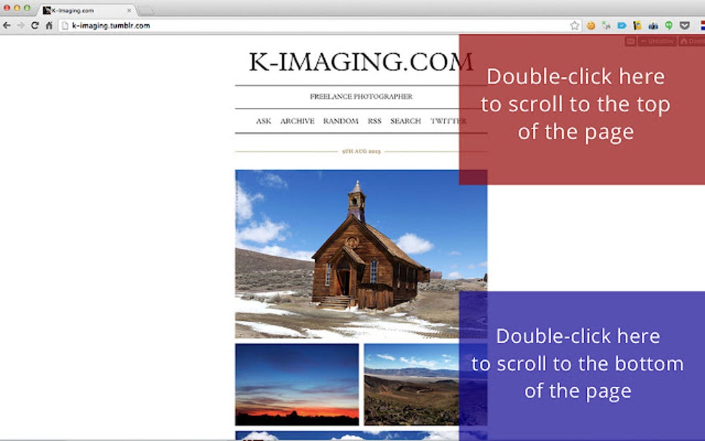 Fast Page Scroll para Google Chrome - Extensión Descargar