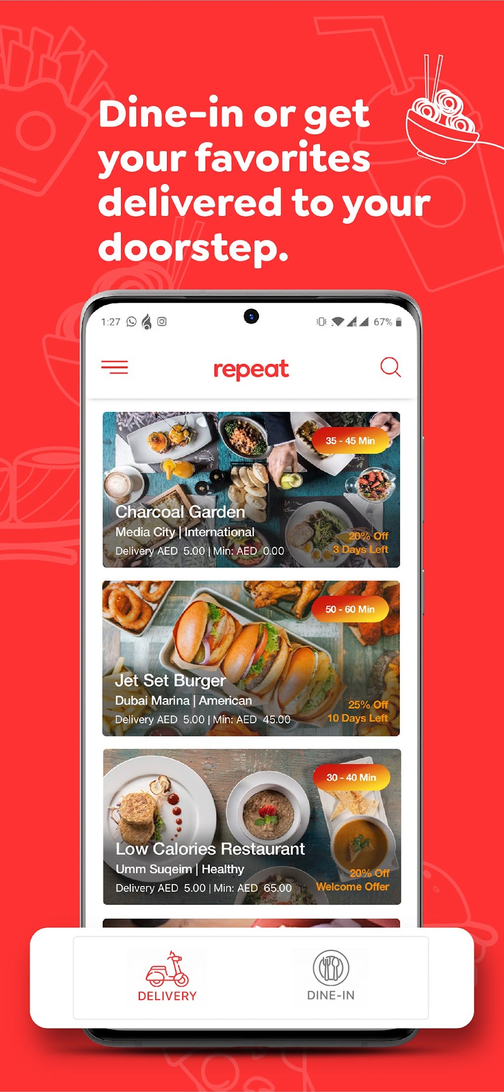 Repeat: Ultimate food app para Android - Descargar