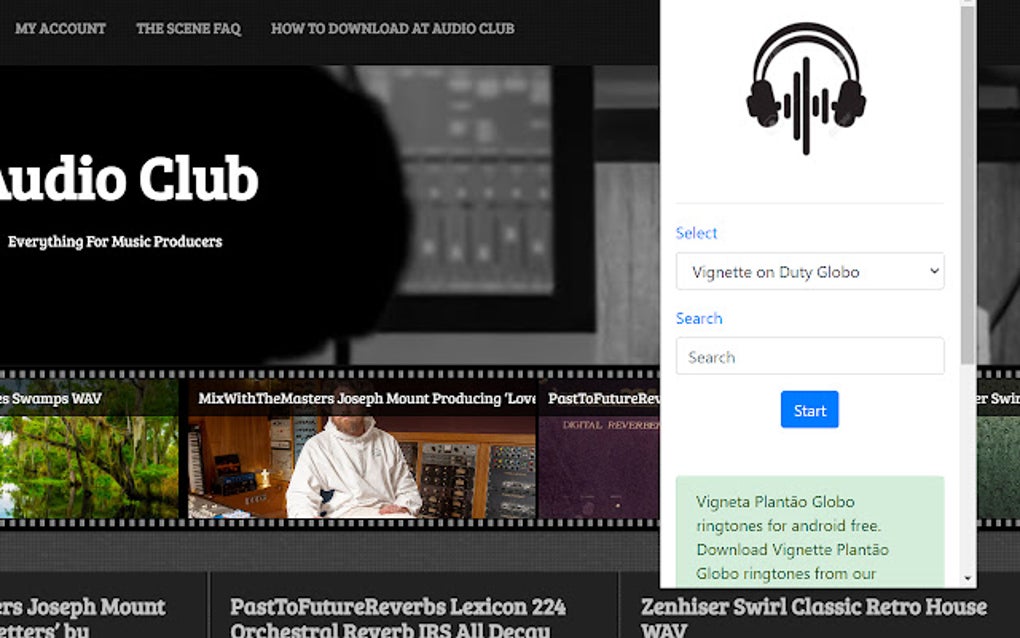 Audio Club pour Google Chrome - Extension Télécharger