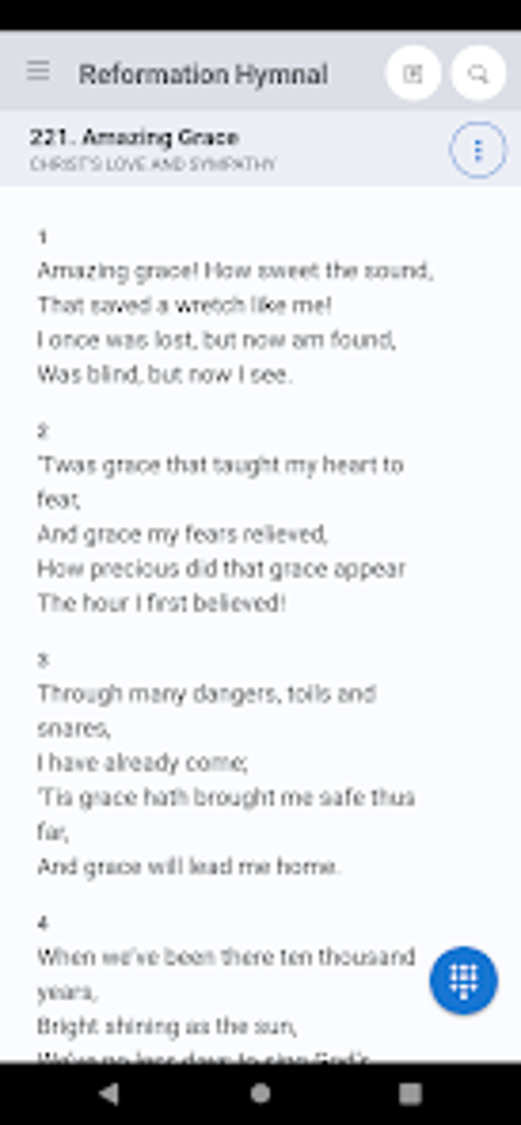 Church Hymnal สำหรับ Android - ดาวน์โหลด