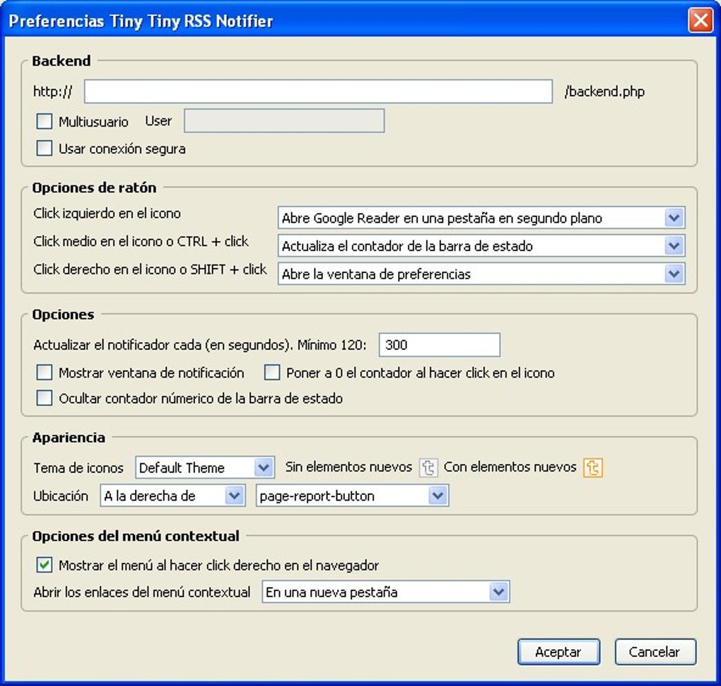 Tiny Tiny RSS Notifier - Descargar