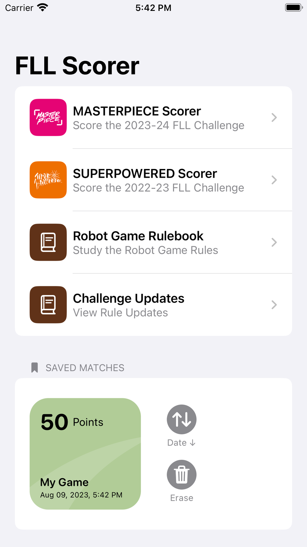 FLL Scorer - Submerged para iPhone - Descargar