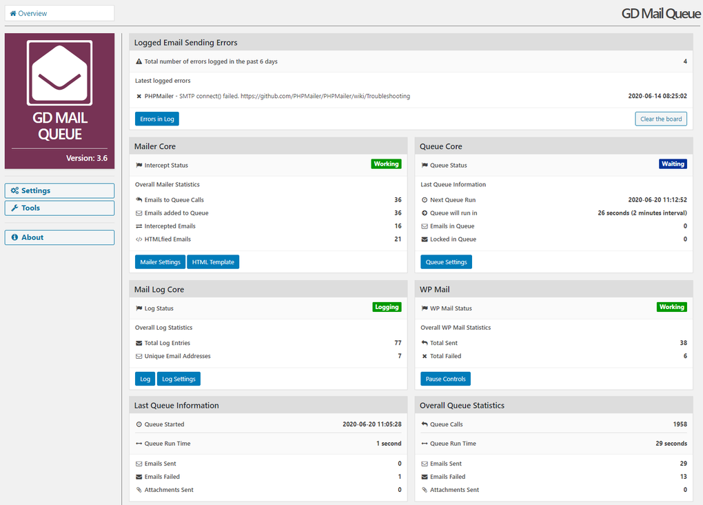GD Mail Queue para WordPress - Descargar