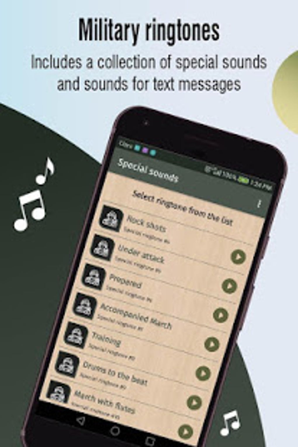 military ringtones for phone military sounds para Android - Descargar