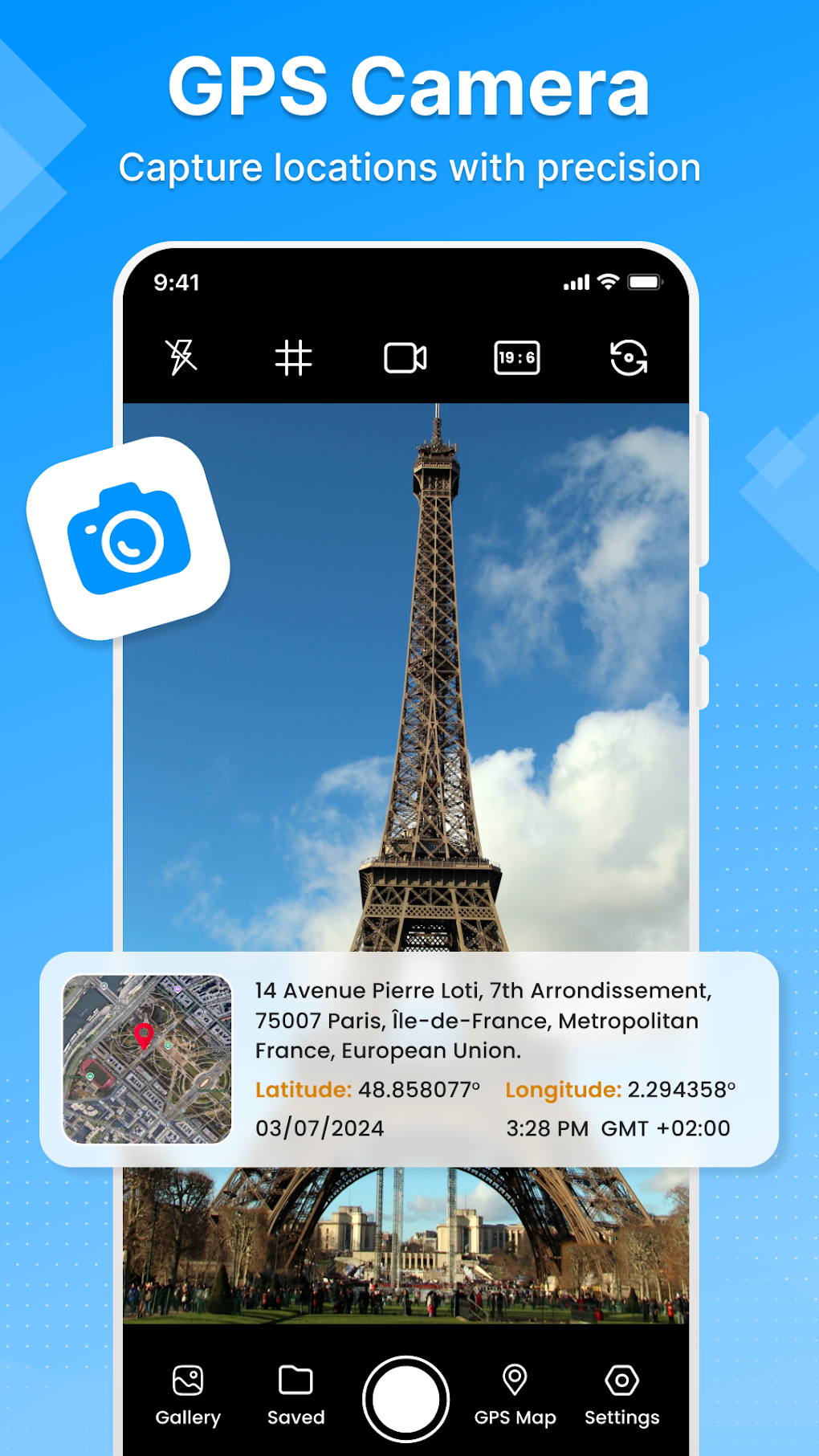 GPS Map Camera Timestamp Photo cho Android - Tải về