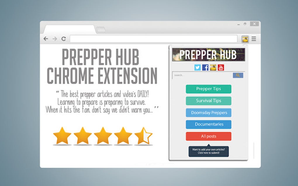 Prepper HUB for Google Chrome - Extension Download