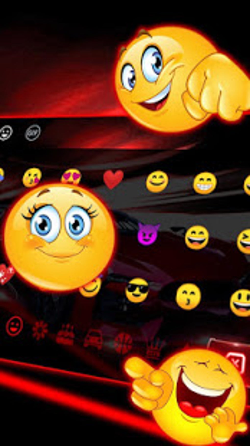 Red Speed Racing Car Keyboard para Android - Descargar