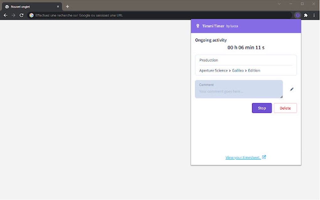 Timmi Timer สำหรับ Google Chrome - ส่วนขยาย ดาวน์โหลด
