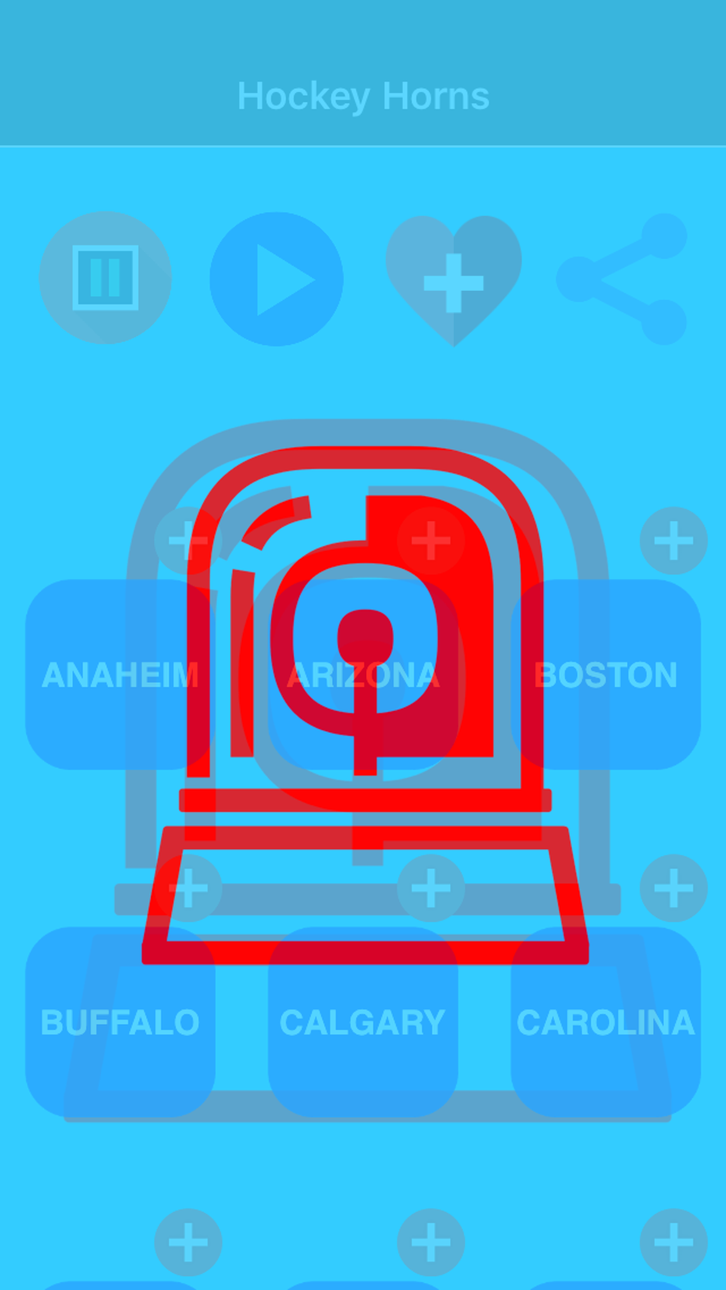 Hockey Horns - Play and Share All 30 Teams Goal Songs for iPhone - Download