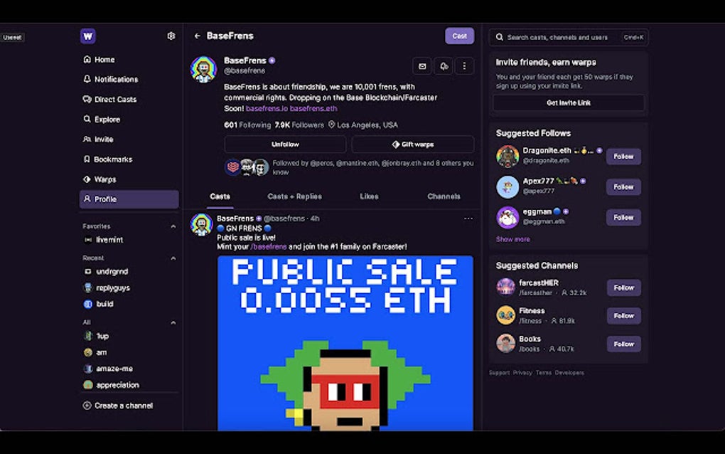 Warpcast PFP Animator Google Chrome için - Eklenti İndir