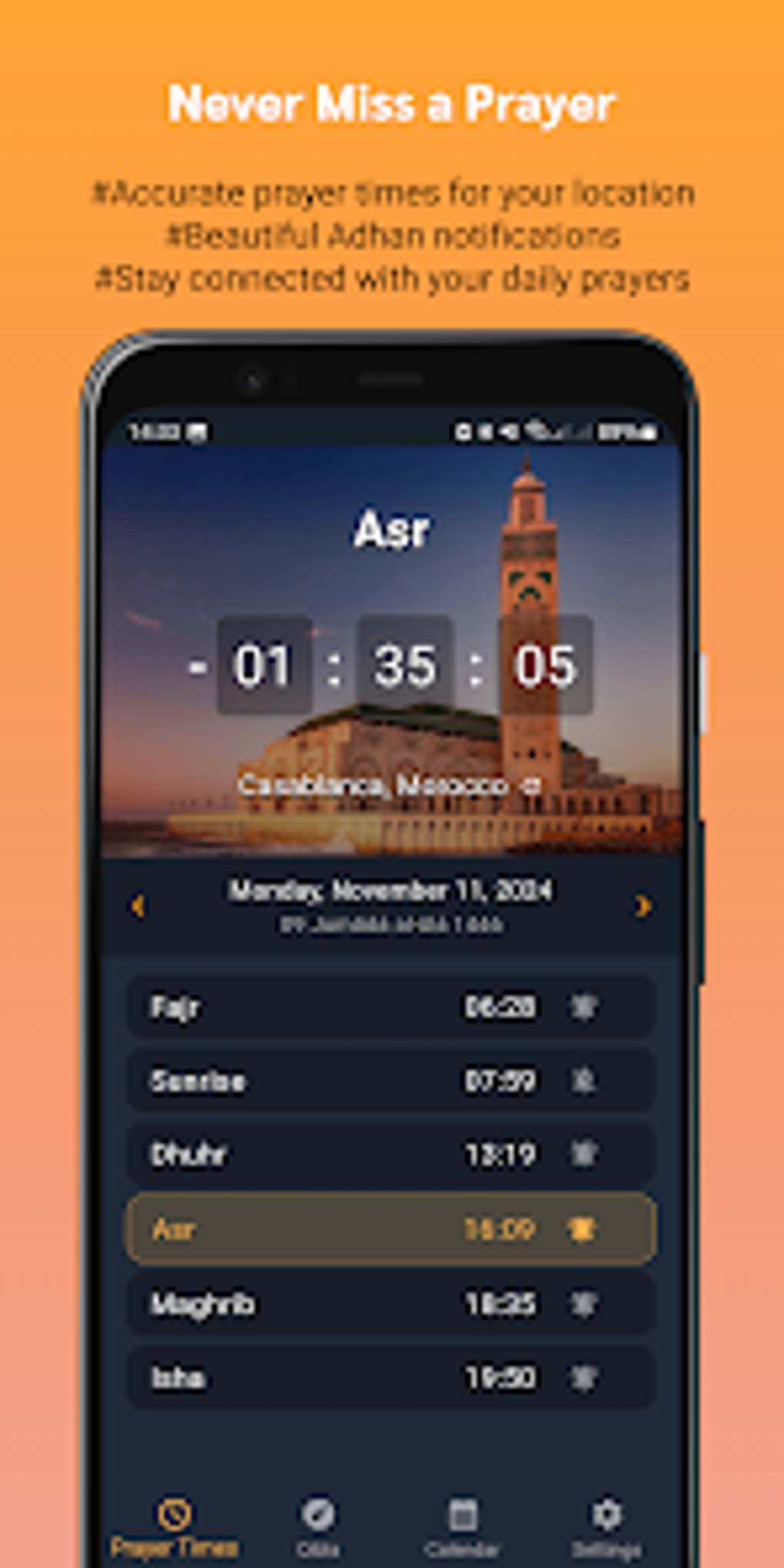 Salaaty Prayer Times para Android - Descargar