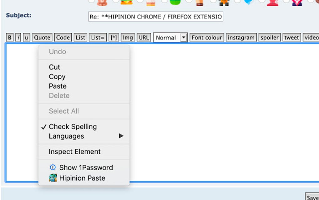 Hipinion Paster for Google Chrome - Extension Download