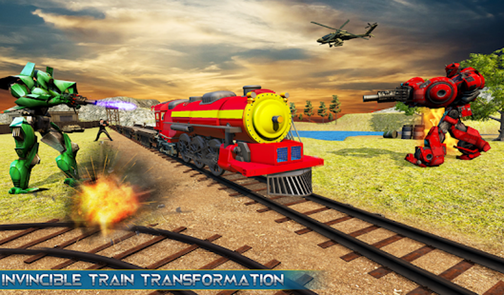 US Army Train Transform Robot Fight Robot Games pour Android - Télécharger