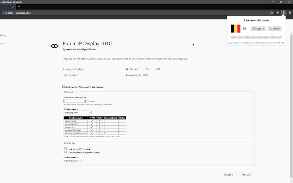 Public IP Display for Google Chrome - Extension Download
