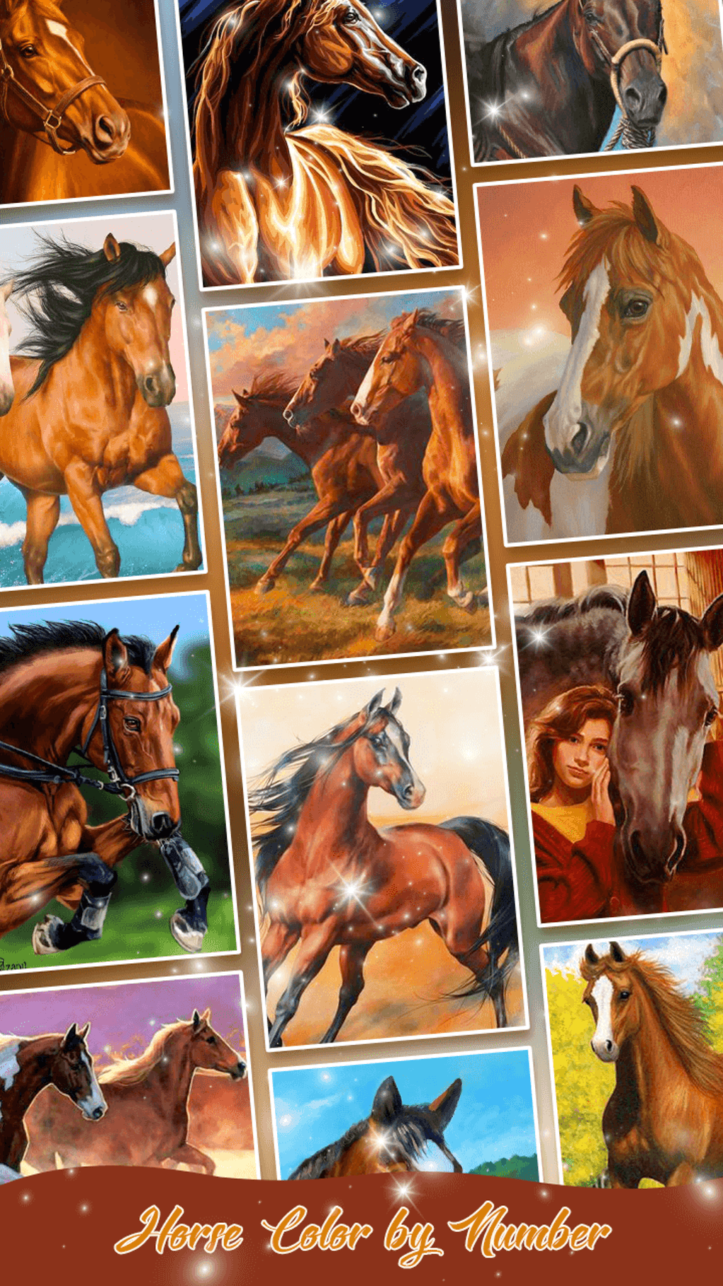 Horse Color By Number For Android Download