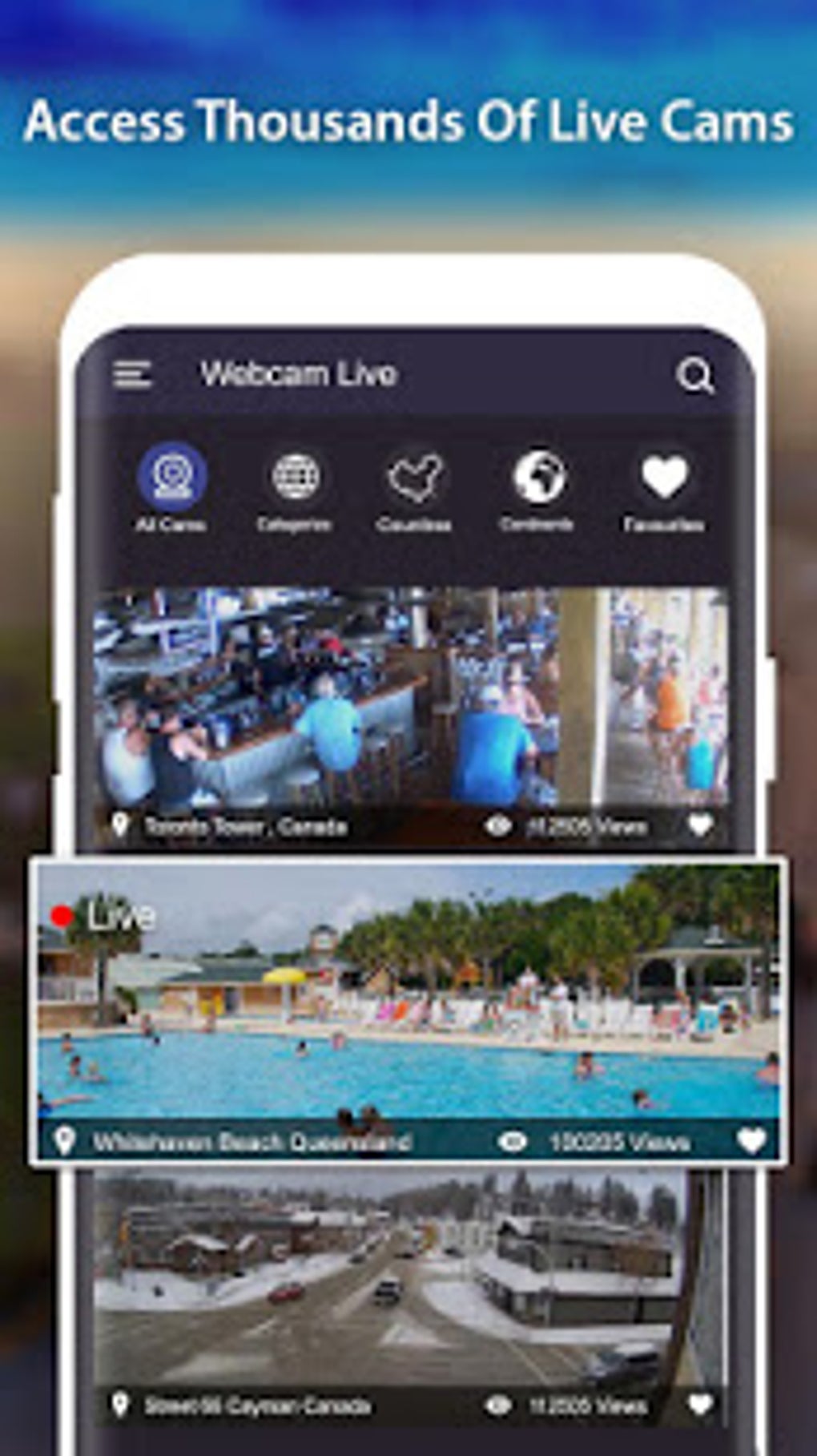 World Live Camera Viewer : Webcam Earth cam APK na Android - Download