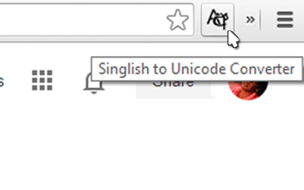 Singlish to Unicode Converter for Google Chrome - Extension Download