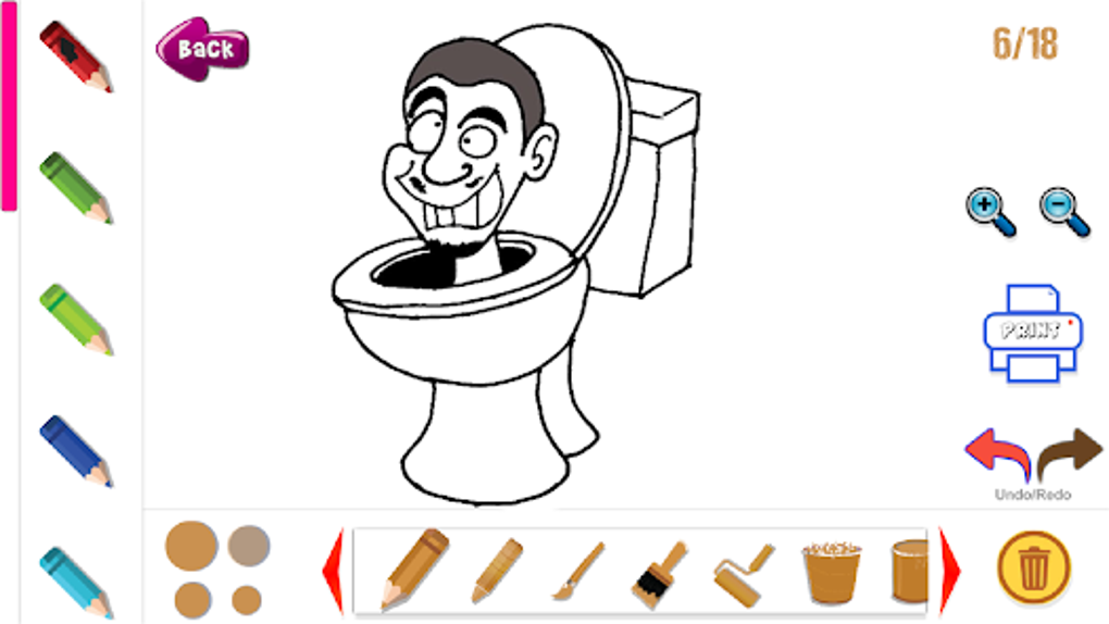 Android 용 Skibidi Toilet Coloring Game - 다운로드