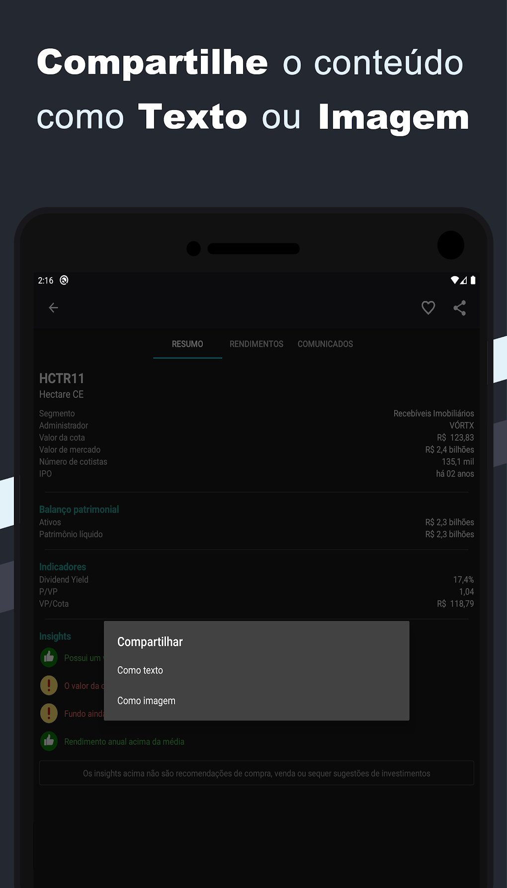 Finy FII - Fundos Imobiliários for Android - Download