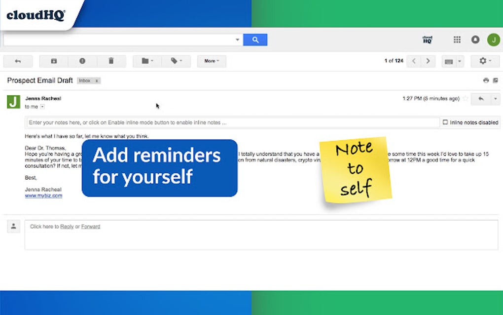 Gmail Notes by cloudHQ for Google Chrome - Extension Download