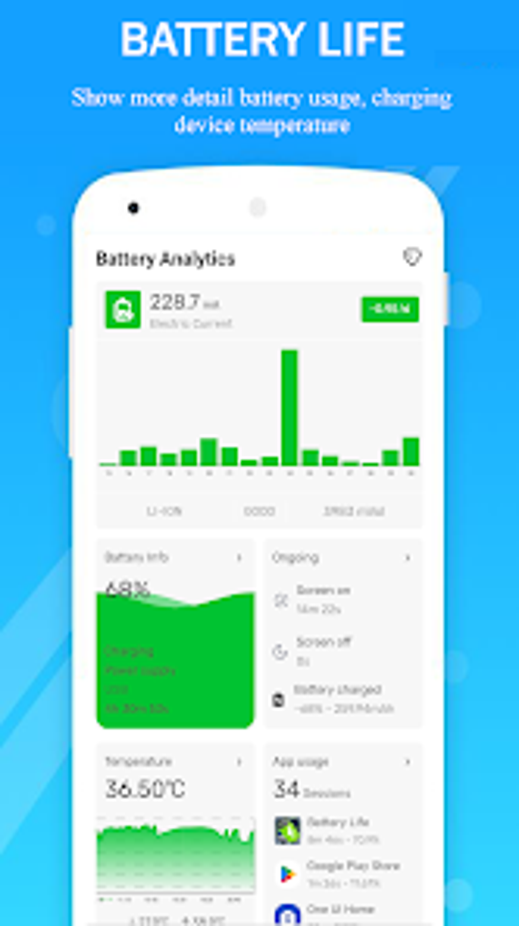 Battery Life CPU Monitor para Android - Descargar
