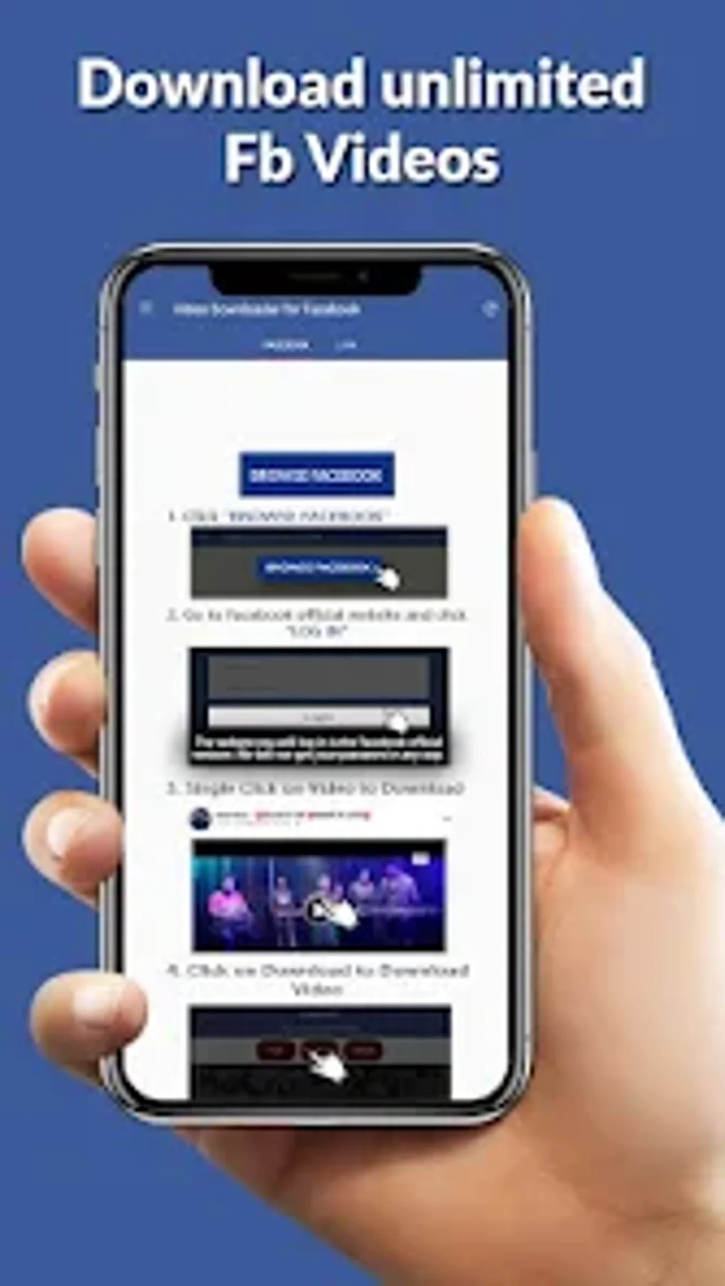 Video Downloader for Facebook für Android - Download