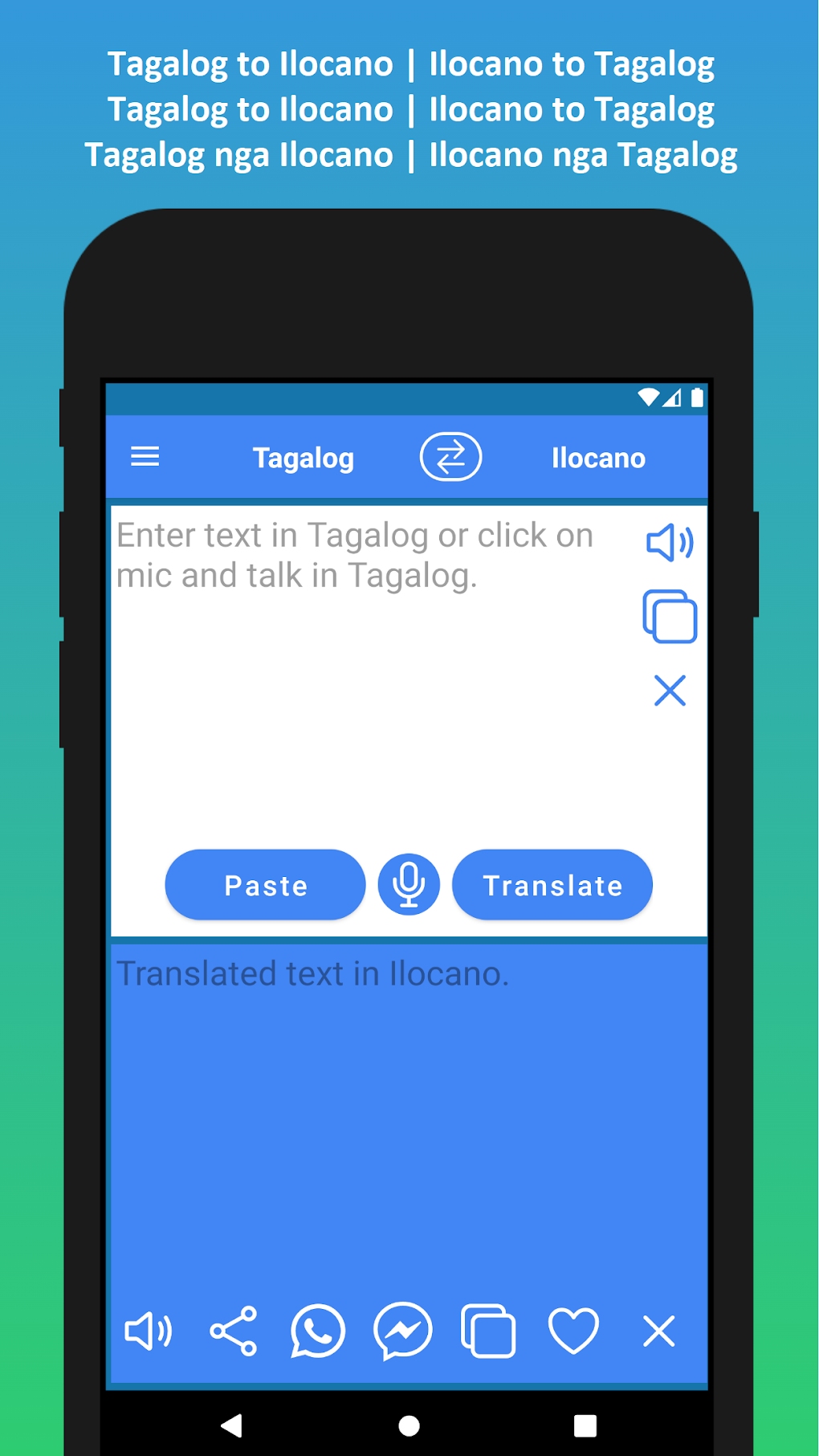 Tagalog to Ilocano Translation для Android — Скачать